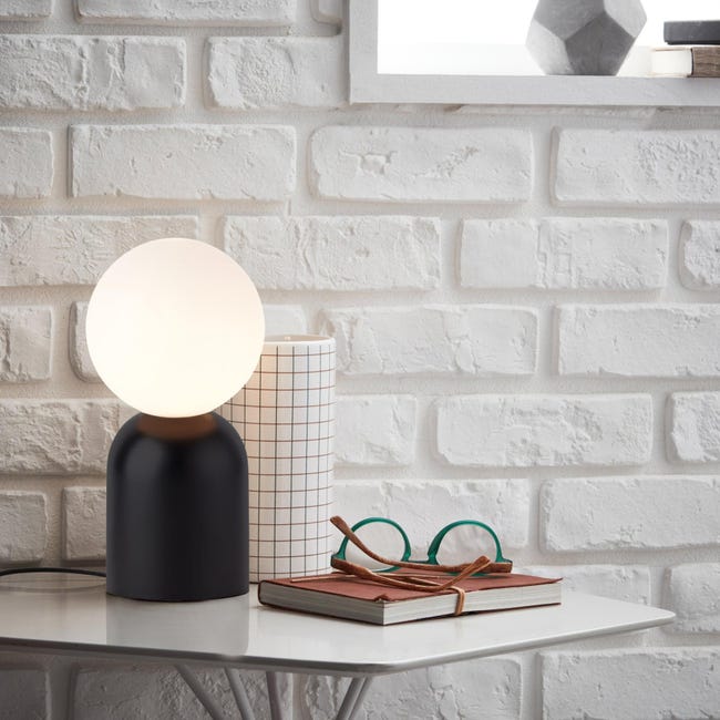 Veilleuse Lampe design métal noir, BRILLIANT Yance – Pour toute la maison